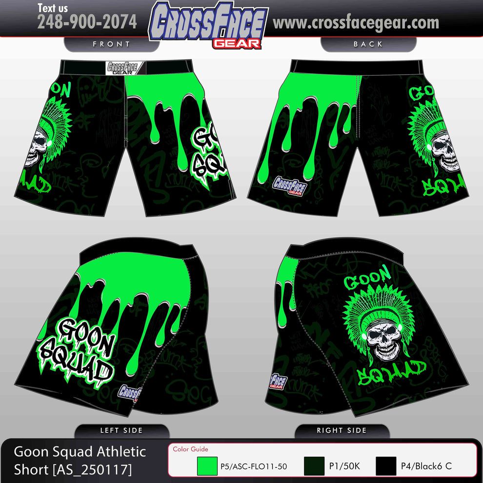 Goon Squad Full Sublimated Athletic Shorts – crossfaceGEAR
