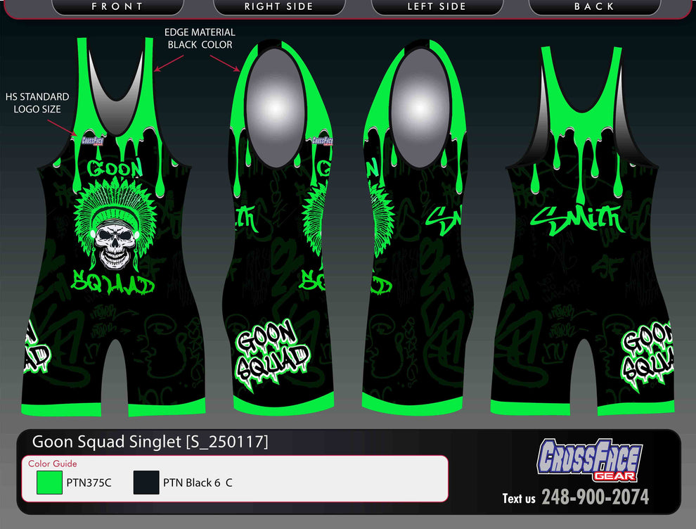 Goon Squad Full Sublimated Singlet – crossfaceGEAR