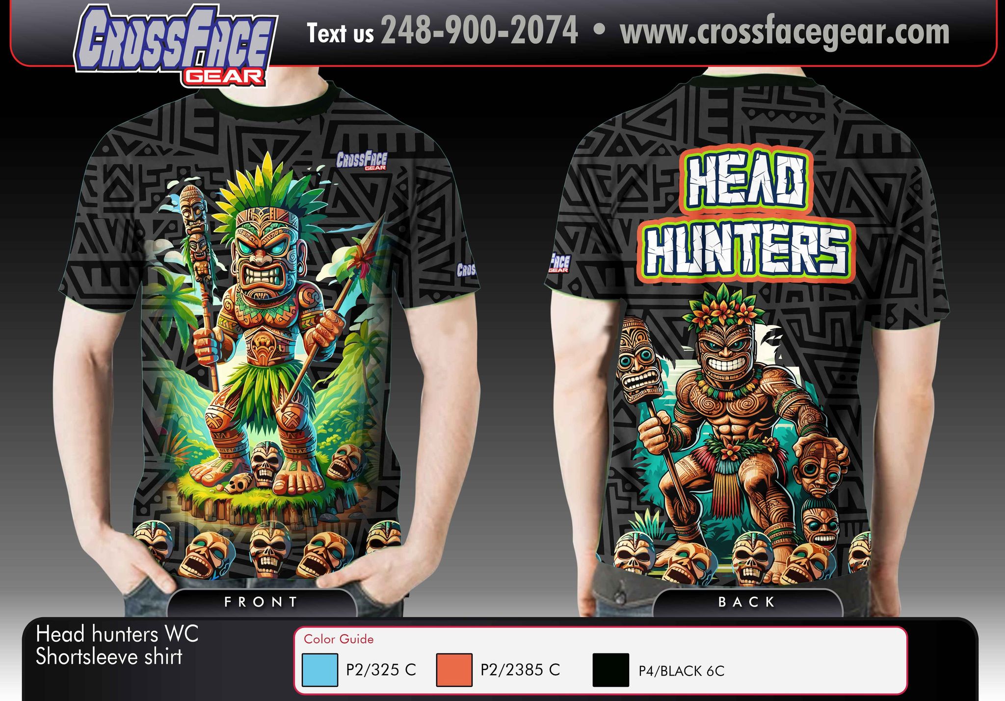 Headhunters Wrestling Club Full Sublimated Short Sleeve Shirt ...
